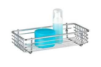 WENKO Etag&egrave;re Droite Milano Montage Mural Chrom&eacute;