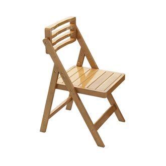 Generic Klappstuhl Holz Outdoor mit Lehne Bis 150kg Belastbar Klappst&uuml;hle Garten Kompakt Platzsparend f&uuml;r G&auml;ste, K&uuml;che, B&uuml;ro, Hochzeit und Party(Natural)