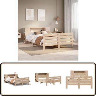 vidaXL Massivholzbett ohne Matratze 120x200 cm Kiefernholz - Vidaxl