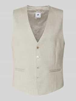 Atelier Torino Weste mit V-Ausschnitt und Paspeltaschen