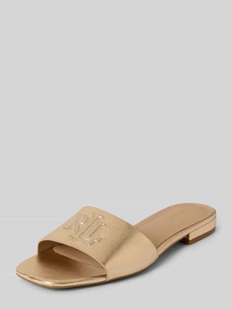 Lauren Ralph Lauren Slides aus Leder mit Logo-Detail Modell EVERLEY