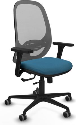 Piqueras y Crespo B&uuml;rohochstuhl mit 3D-Armlehnen, h&ouml;henverstellbare Lendenwirbelst&uuml;tze, ausgestattet mit Syncro/Traslack und Schneidschaum, mit Rollen 65 mm, Parkett, G