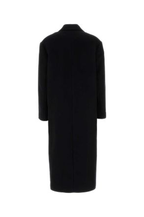 Loewe Wool Blend Coat - Black