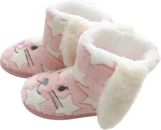 Hemobllo Bottes de Neige pour Femmes Chaudes et Imperm&eacute;ables Taille 39/40 Doublure en Peluche Isolante Semelle Antid&eacute;rapante R&eacute;sistante Couleur Rose pour LHive