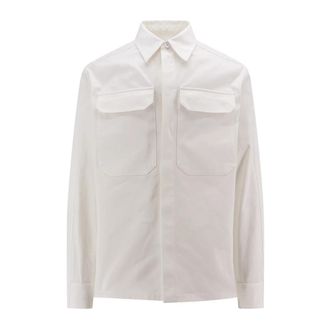 Jil Sander Baumwollhemd mit wei&szlig;em Band - - Shirts - Herren - Wei&szlig; - L
