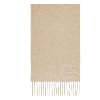Max Mara Damen Fransiger Cashmere Schal - - Accessories - Damen - Beige - ONE SIZE