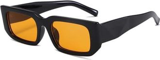 Generic Lunettes De Soleil Carr&eacute;es &Agrave; Petite Monture For Hommes, For Le Sport, Les Vacances En Plein Air(Yellow)