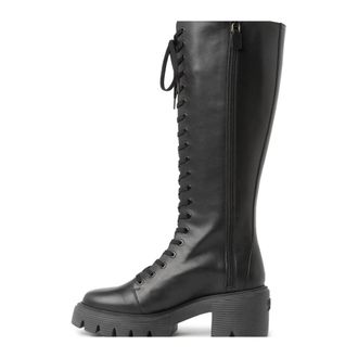 Stuart Weitzman Soho Lug High Heel Boots - - Shoes - Damen - Schwarzk - 34 1/2 EU