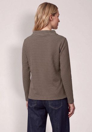 Cecil Langarmshirt aus softem Materialmix