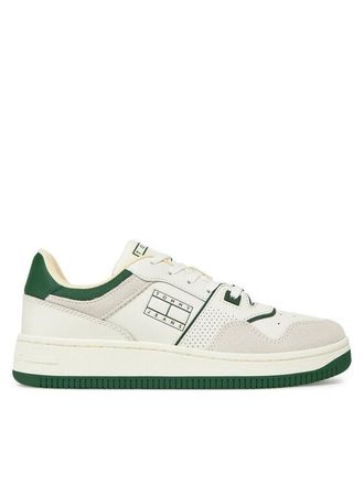 Tommy Jeans Sneakers Tjw Retro Basket Washed Suede EN0EN02773 Wei&szlig;