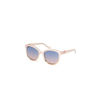 Guess Femme, Accessoires, Beige, Taille: ONE Size Lunettes de soleil carr&eacute;es &agrave; monture en r&eacute;sine