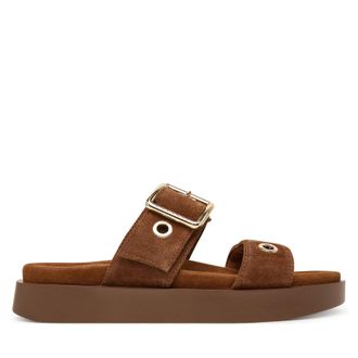 INUIKII Pantoletten Inuikii Tilda Buckle 1004.003.0631 Dunkelbraun