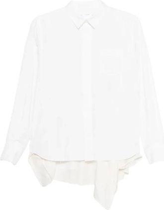 sacai Femme, Blouses et Chemises, Blanc, Taille: 40 FR Chemises