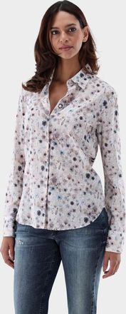 van Laack Hemdbluse tailliert mit Blumen Druck