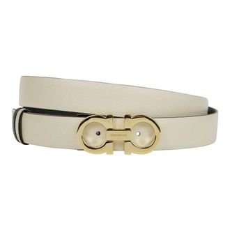 Ferragamo Gancini G&uuml;rtel - - Accessories - Damen - Beige - 100 CM