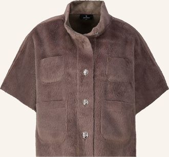 Monari Monari Kunstfell-Cape beige