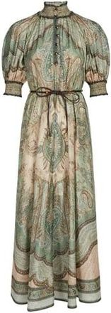 Zimmermann Robe fluide &agrave; col montant en soie