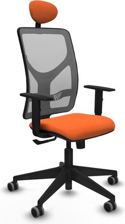 Piqueras y Crespo Schreibtischstuhl aus Stoff mit 1D-Armen, h&ouml;henverstellbare Lendenwirbelst&uuml;tze und festes Kopfteil, ausgestattet mit 3 Positionen und Schneidschaum, G