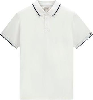Guess Polo uni &agrave; bord ray&eacute; logotyp&eacute; en coton m&eacute;lang&eacute;