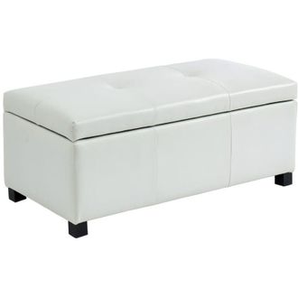 Vente-Unique Vente-unique - Banc coffre simili filippo - Blanc