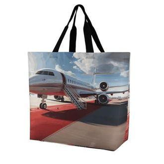 Generic Avion Tapis Rouge Sac Cabas D&eacute;contract&eacute; Sacs De Courses Pliable Sac Courses Pour Quotidienne Shopping Gym