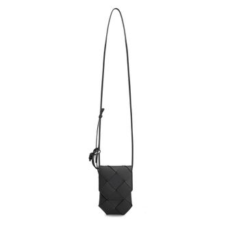Bottega Veneta Diago Leder Smartphone-H&uuml;lle - - Bags - Herren - Schwarzk - ONE SIZE
