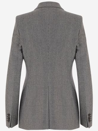 Tagliatore Womens Wool Double-Breasted Jacket Grey