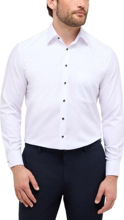 Eterna Male strukturiertes Langarmhemd Comfort FIT 46_H_1/1, 1/1, weiß