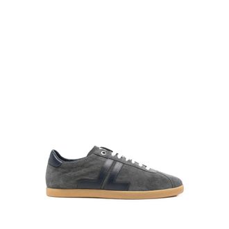 Lanvin Baskets en cuir Glen - Homme - Chaussures - Gris - Taille: 43 EU