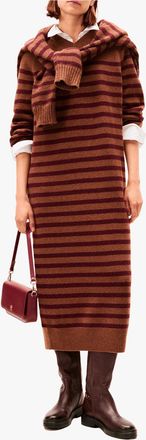 Tommy Hilfiger Robe &agrave; rayures en laine et cachemire