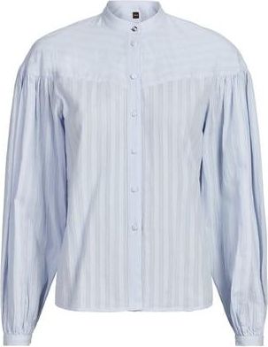 HUGO BOSS Chemise col officier en coton