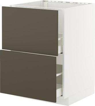 IKEA METOD / MAXIMERA Unterschr. f Spüle/2 Fronten/2Sch