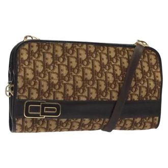 Dior Pre-owned Trotter Canvas Schultertasche - - Pre-owned - Damen - Braun - ONE SIZE