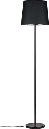 Paulmann 79612 Neordic Stehleuchte Enja max. 1x20W Stehlampe für E27 Lampen Standleuchte mit Stoffschirm Schwarz/Kupfer 230V ohne Leuchtmittel