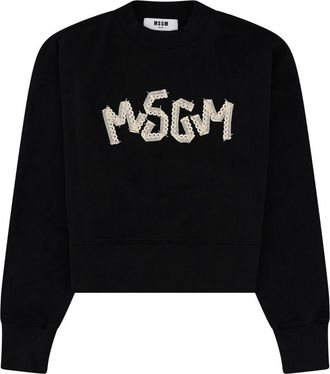 Msgm M. S.G. M. Sweatshirt - Schwarz
