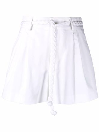 Red Valentino short &agrave; taille ceintur&eacute;e - Blanc