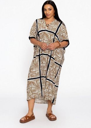 Yoek Cardigan Damen Kaftan mit Druck