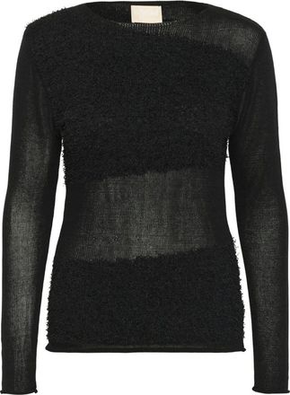 Soaked In Luxury Femme, Pulls, Noir, Taille: 44 FR Tricot &agrave; col rond