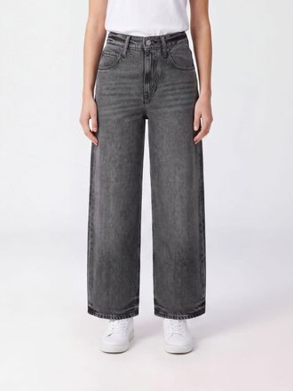 Pinko Jean baggy taille mi-haute Estelle en denim de coton gris