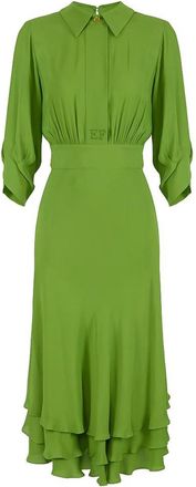 Elisabetta Franchi Maxi Robe - Vert