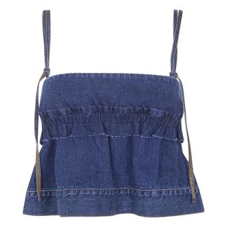 sacai Femme, Tops, Bleu, Taille: 38 FR Pull en jean