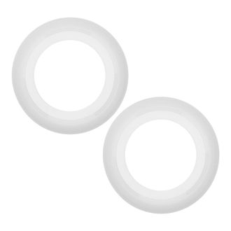 Cabilock Silikon Becherh&uuml;llen rutschfest Ger&auml;uschd&auml;mpfend F&uuml;r Tassen Und Flaschen Transparent 2 St&uuml;ck