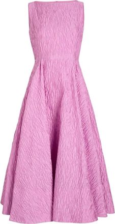 Roksanda Ilincic Tera textured A-line midi dress - Rosa