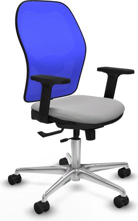 Piqueras y Crespo Basic-B&uuml;rostuhl mit 2D-Armen, h&ouml;henverstellbare Lendenwirbelst&uuml;tze, ausgestattet mit Syncro/Traslack und injiziertem Schaum. Mit Rollen von 65 mm Nylo