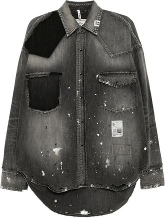 Miharayasuhiro chemise à patch logo - Noir