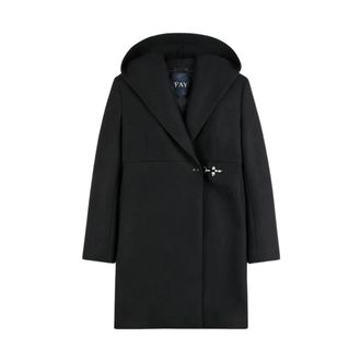 Fay Kapuzenmantel Foderato + Gancio - - Coats - Damen - Schwarzk - S