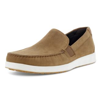 Ecco Herren S Lite Moc Summer Fahrer-Slipper, Camel/Cognac perforiert, 39.5/40 EU