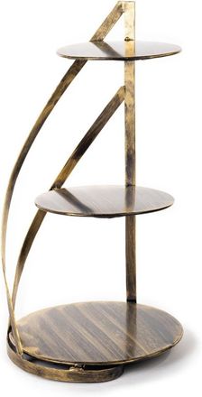 HowHomely Etagere 3 Etagen 60 cm Hoher f&uuml;r Torten Cupcakes und Muffins - Ideal zum Einsatz als Eleganter Tortenst&auml;nder f&uuml;r Hochzeiten Kuchenst&auml;nder und Tortenst