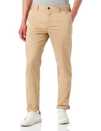 Scotch & Soda Herren Stuart - Regular Slim Fit Organic Cotton Casual Pants, Sand 0137, 31W / 32L EU