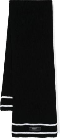 Balmain unisex, Accessoires, Noir, Taille: L &Eacute;charpe c&ocirc;tel&eacute;e